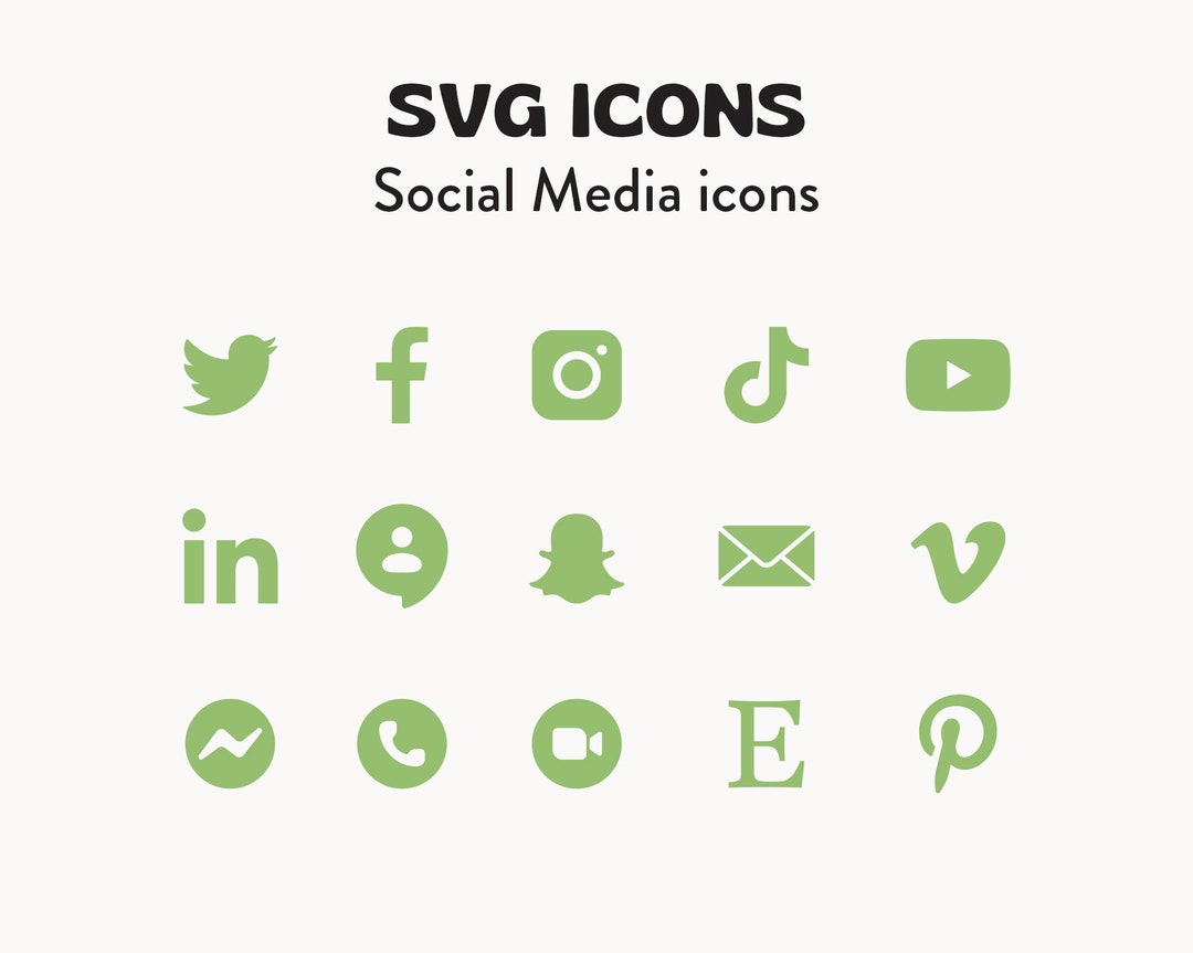 Social Media SVG Icons, Logo Symbols Icons, Instagram/snapchat/tiktok ...