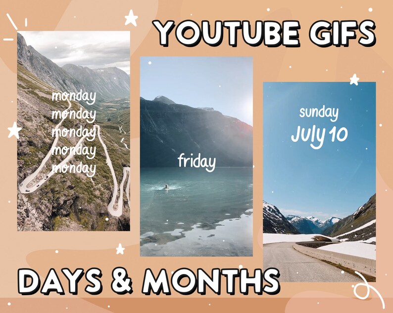 Cute Animated Stickers, Dates Days Months, INSTAGRAM Story, YOUTUBE ...