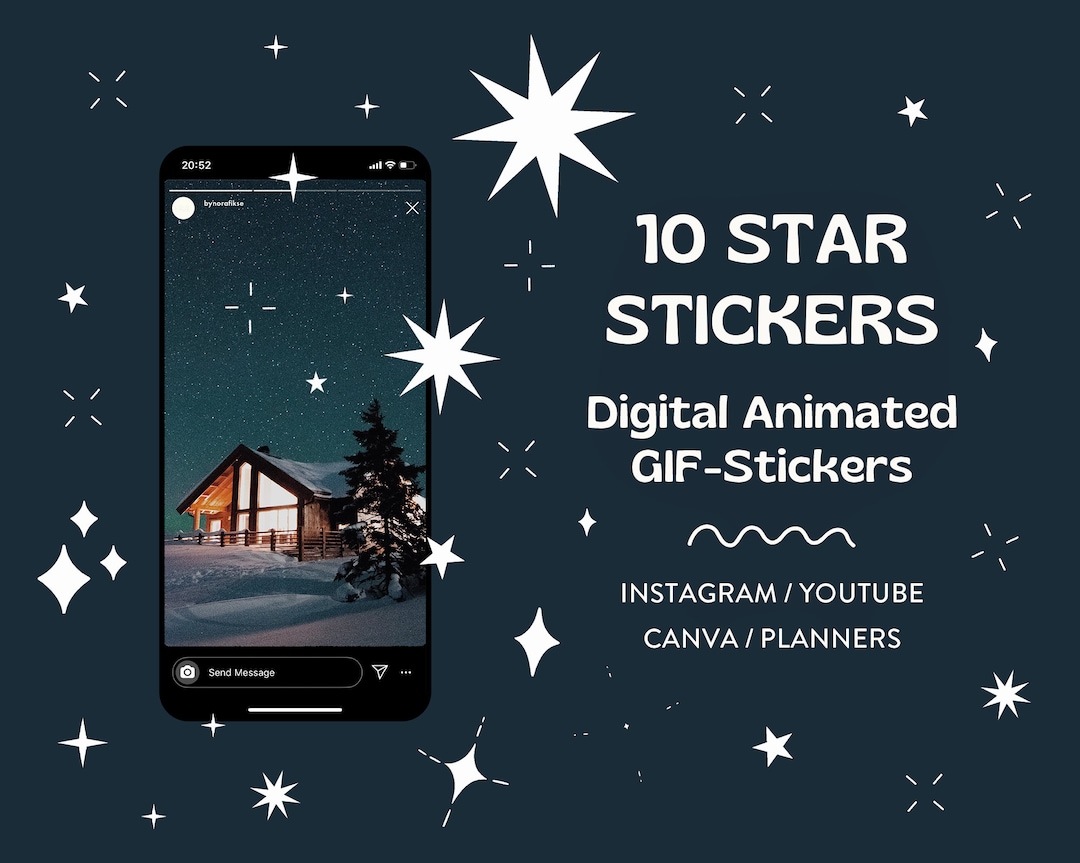 10 Animated Sparkling Youtube GIF Stickers Overlay, Instagram Story ...