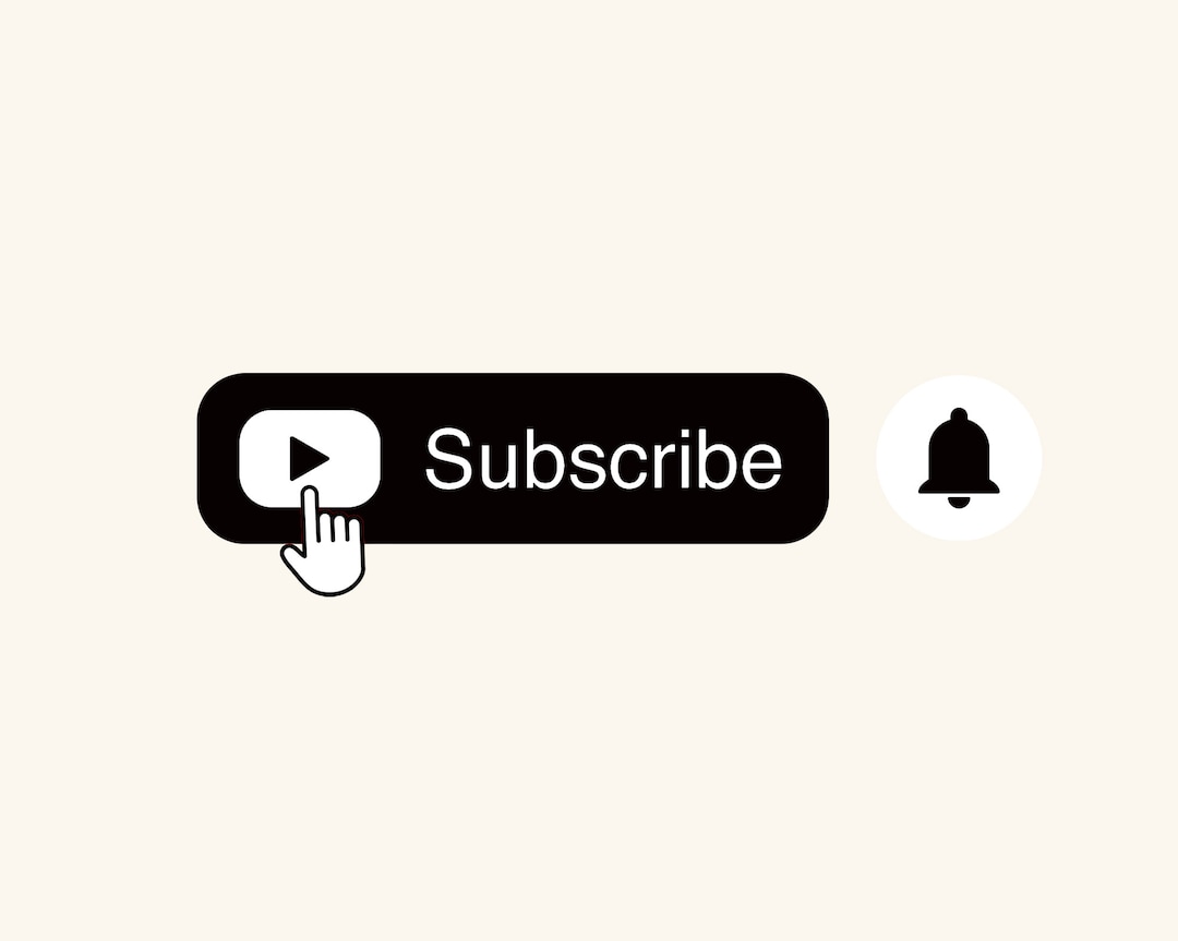 Youtube Overlay Animated Subscribe Button Bell Notification Reminder ...