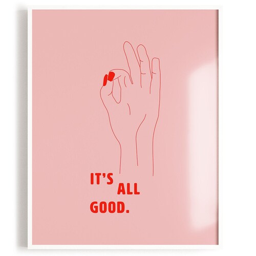 It's All Good Print Digital Print Wall Art Prints Art - Etsy