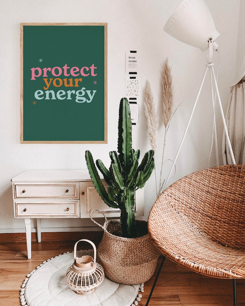 Protect Your Energy Art Print, Digital Print, Wall Art, Prints Art ...