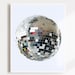 Disco Ball Illustration Art Print, Pop Art, Digital Art Print, Wall Art ...