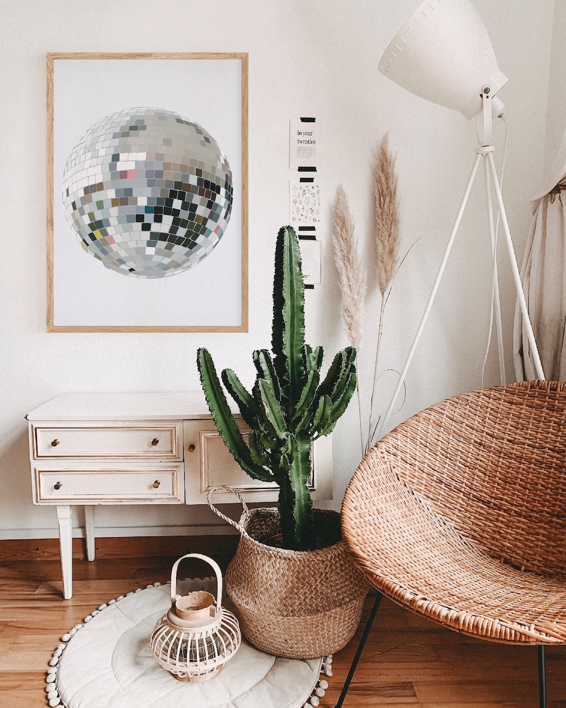 Disco Ball Illustration Art Print Pop Art Digital Art Print - Etsy