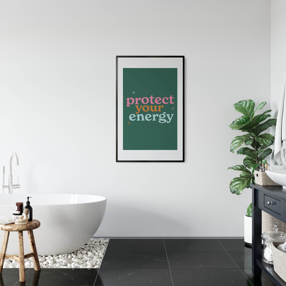 Protect Your Energy Art Print, Digital Print, Wall Art, Prints Art ...