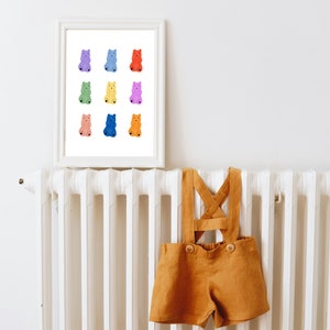 Gummy Bear Art Print, Digital Print, Wall Art, Printable Wall Art ...