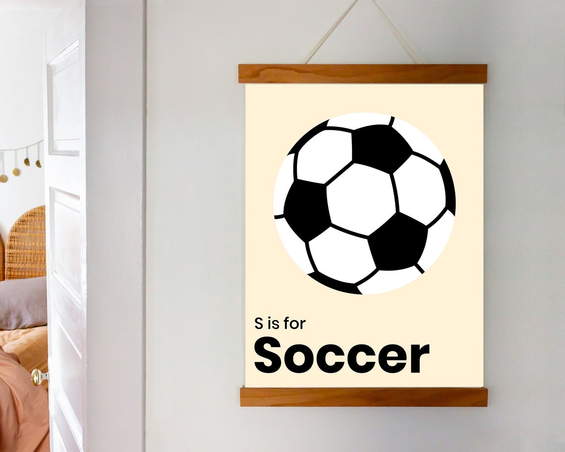 Soccer Ball Art Print, Digital Print, Wall Art, Printable Wall Art ...