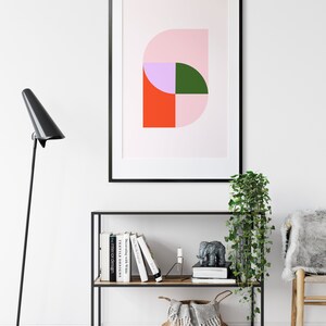 8x10 Art Print | Abstract Shapes Art Print | Wall Art | Modern Art ...