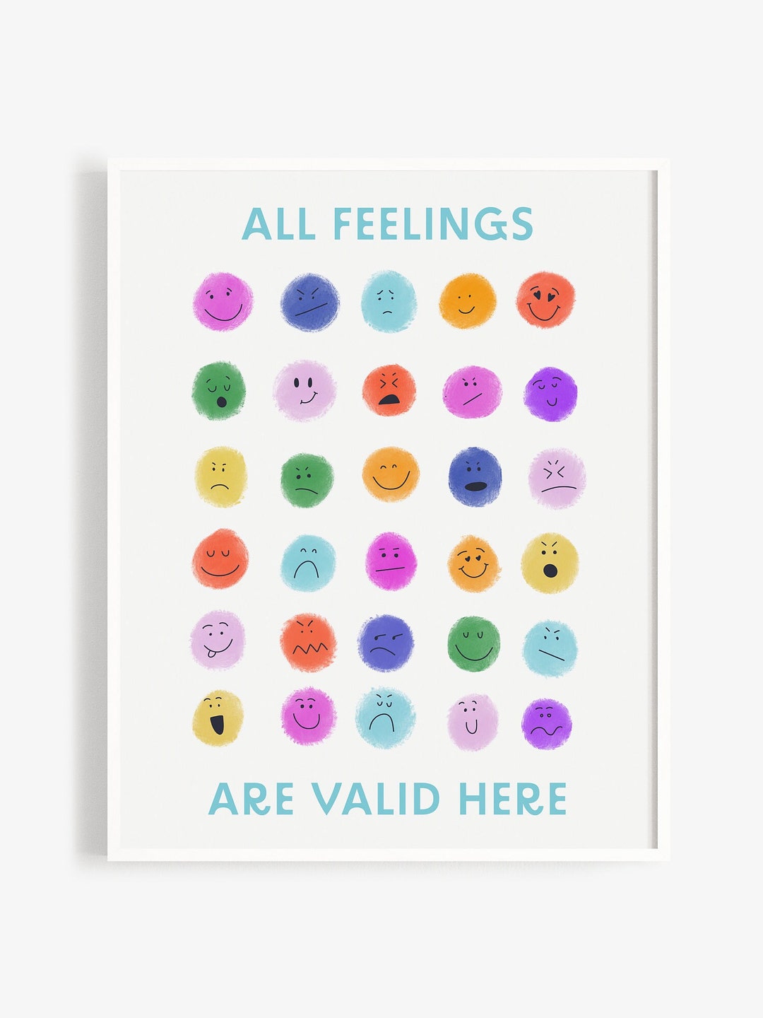 All Feels Are Valid Art Print, Digital Download Printable, Digital ...