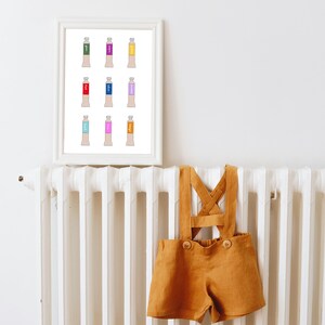 Paint Tubes Art Print, Digital Print, Wall Art, Printable Wall Art ...