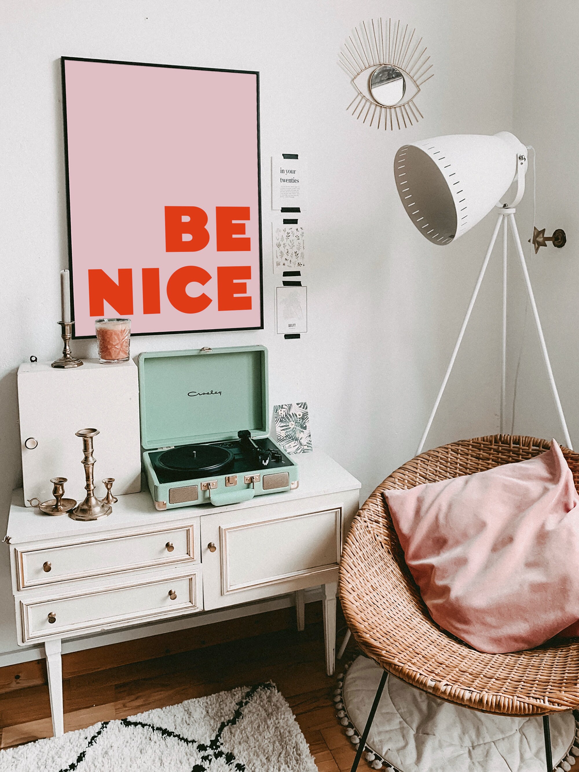 Be Nice Art Print Digital Print Wall Art Art Prints - Etsy