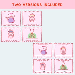 Printable Coffee and Tea Pun Valentine's Day Cards, Classroom Valentine ...