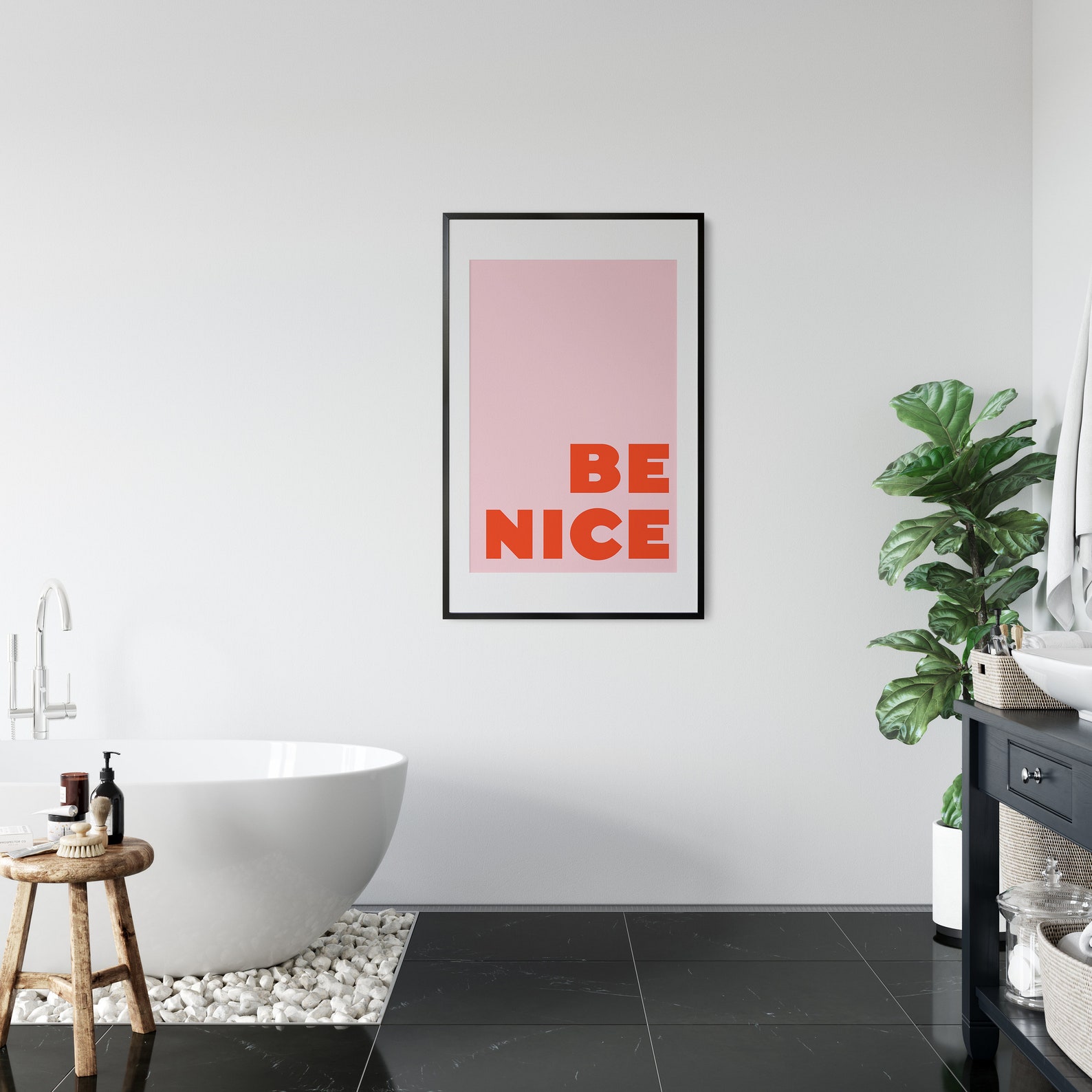 Be Nice Art Print, Digital Print, Wall Art, Art Prints, Printable Wall ...