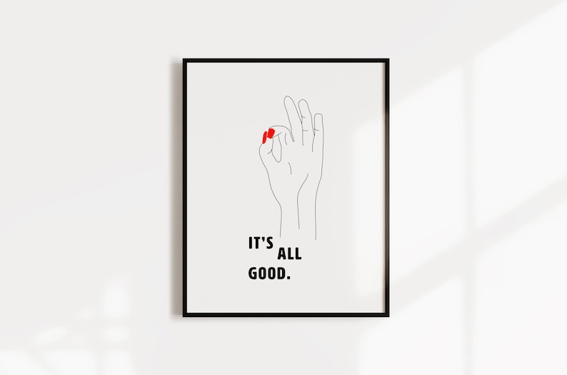 It's All Good Digital Art Print, Digital Print, Wall Art, Art Prints ...