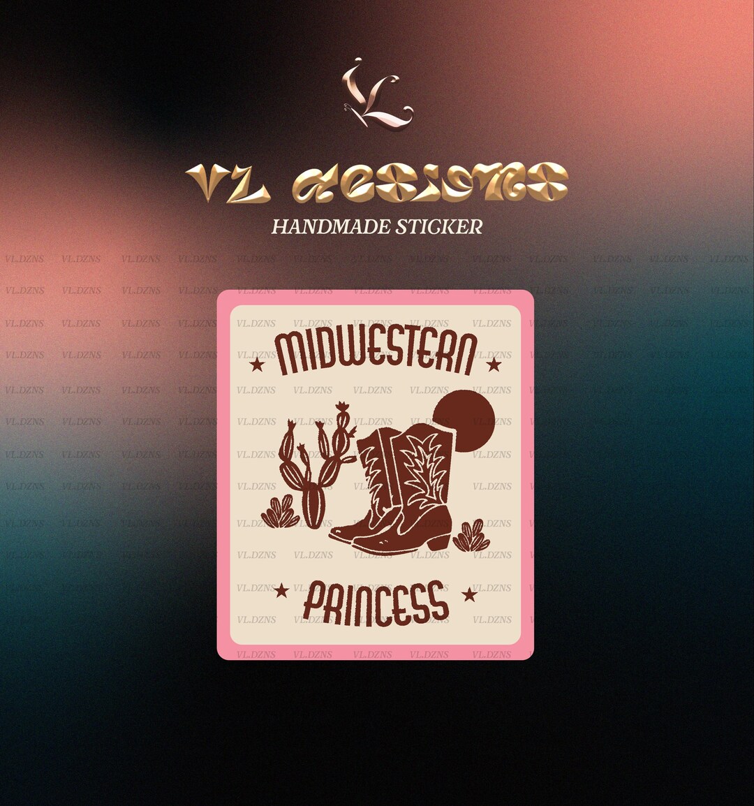 Midwestern Princess Inspired Sticker - Etsy