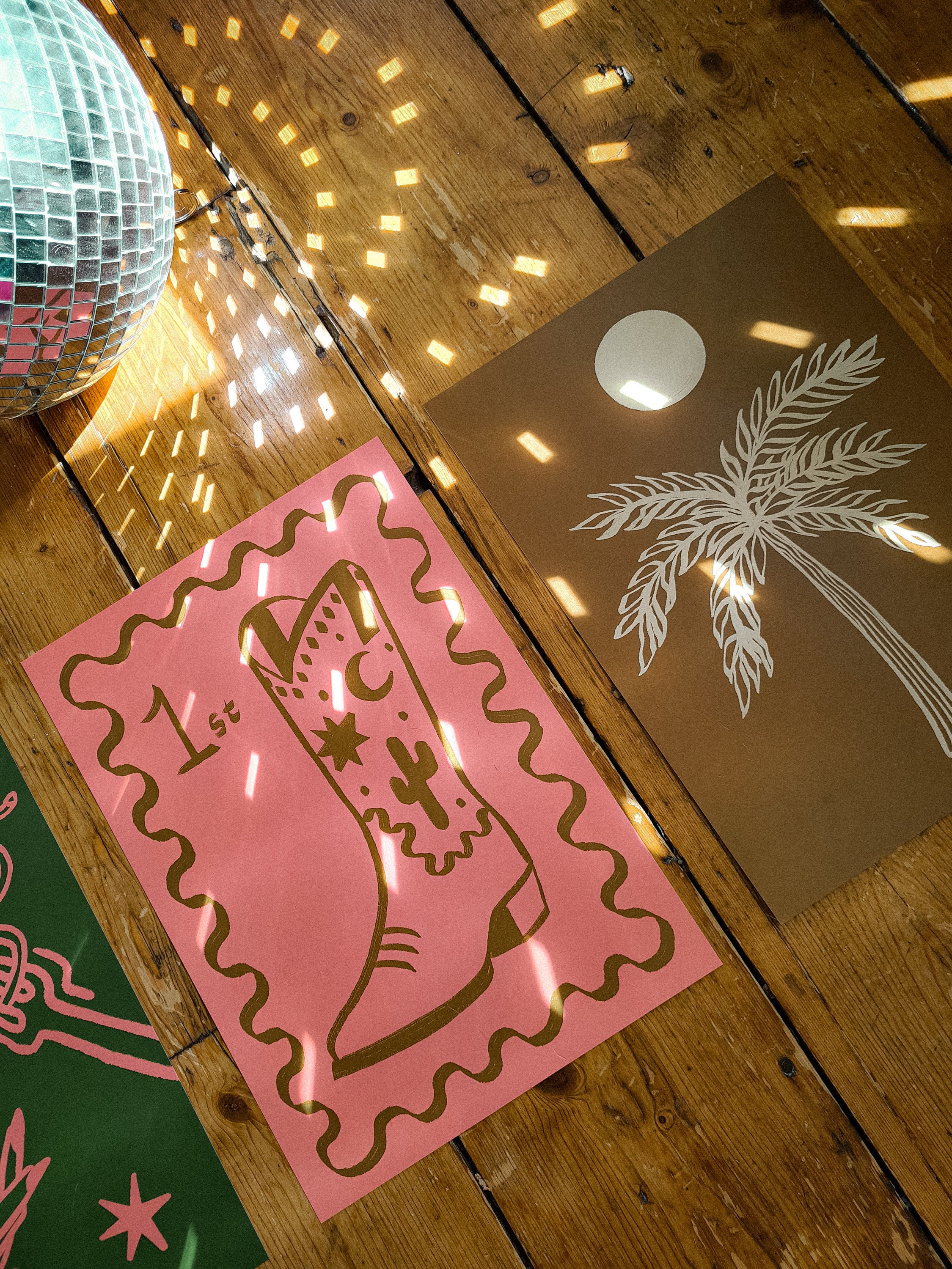 Cowboy Boot Stamp A4 Print - Etsy