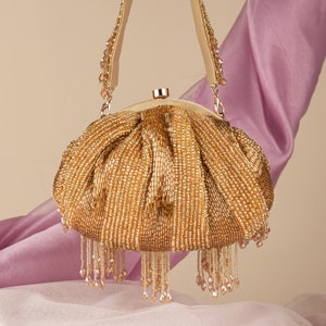 Beautifully Handcrafted Woman Formal Clutch Purse, Hand Beaded Luxury ...
