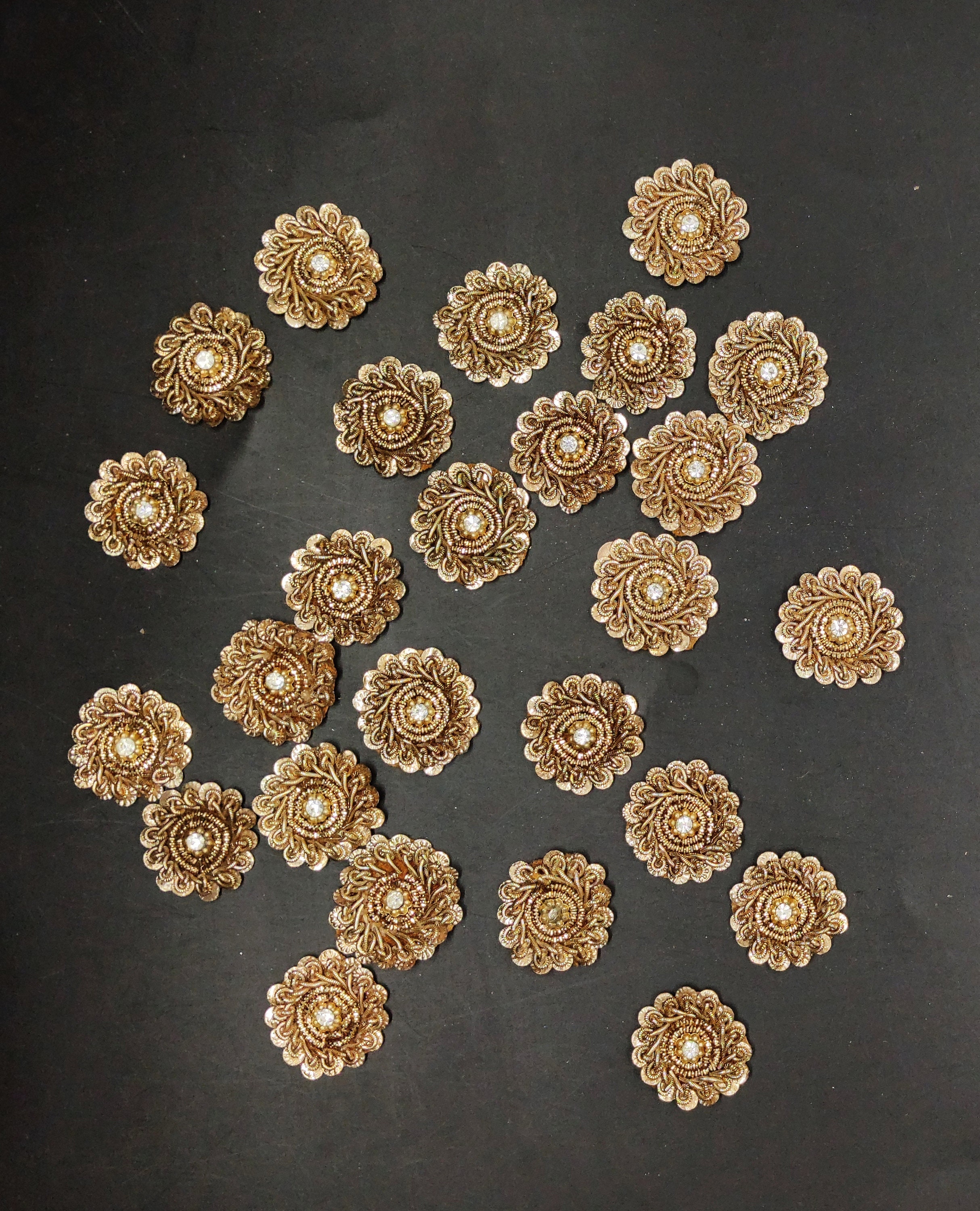 3/4 Inch Round Bling Sequin Rhinestone Zardosi Sew on - Etsy