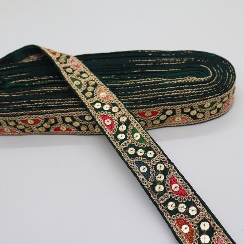 Beautiful Colors Decorative Golden Thread Sequin Embroidered - Etsy