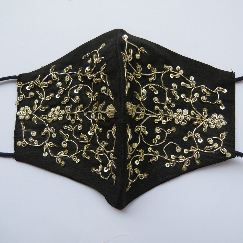 Embroidered Mask - Etsy