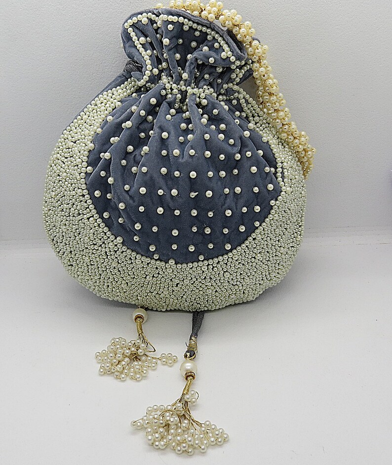 Beautiful Artisan Handmade Decorative Pearl Beaded Velvet - Etsy