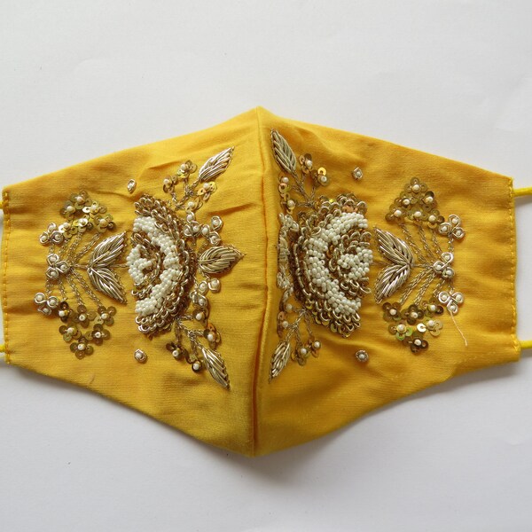 Embroidered Mask - Etsy