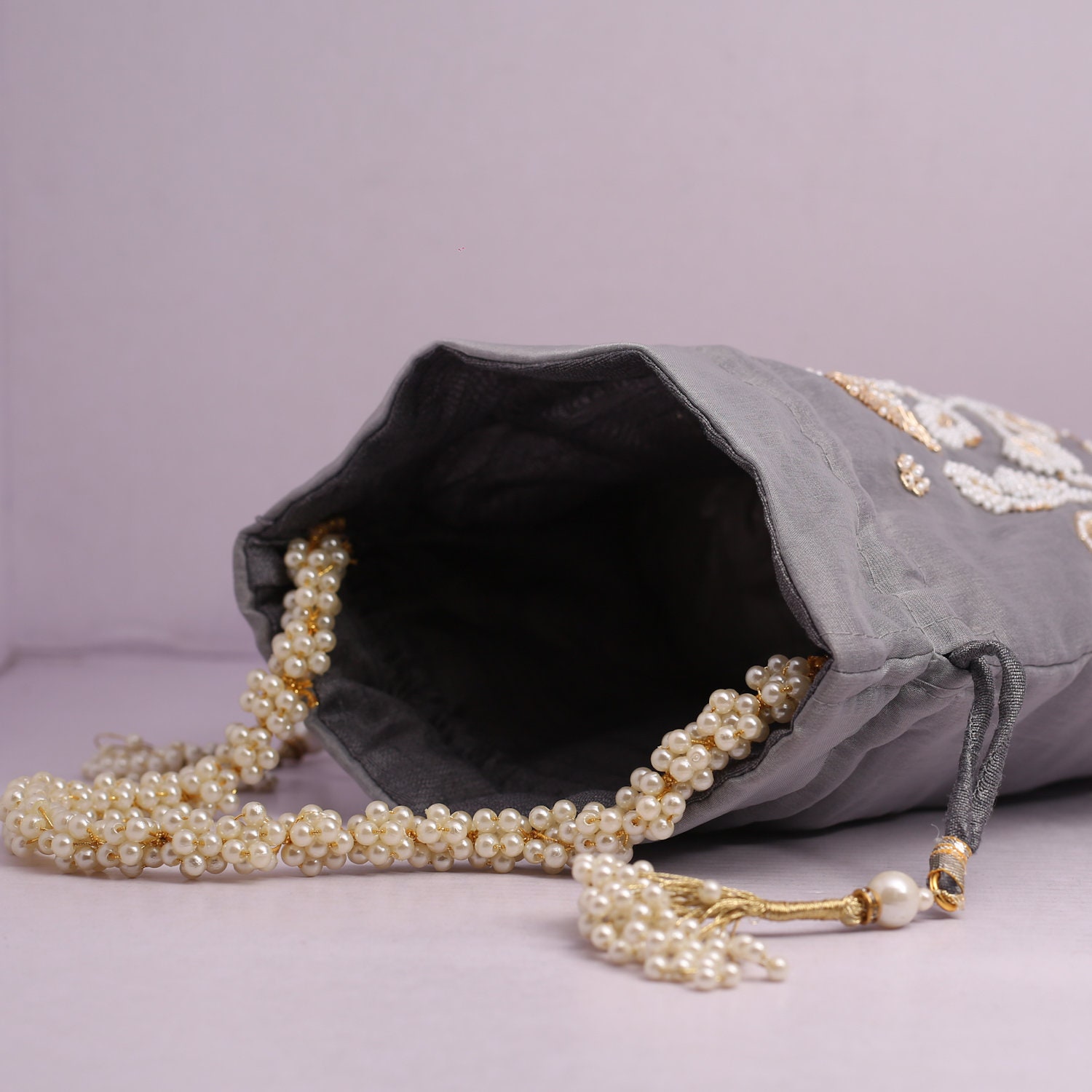 Indian Potli Bag, Hand Embroidery, Handmade, Bridal Potli, Wedding Bag ...