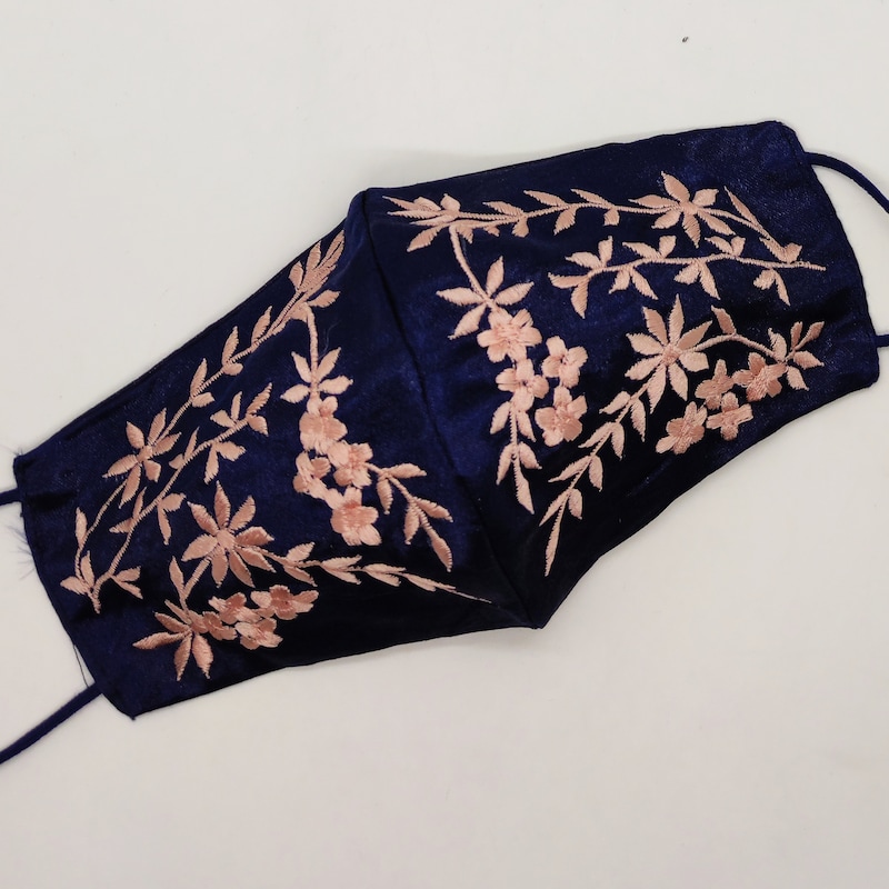 Embroidered Mask - Etsy