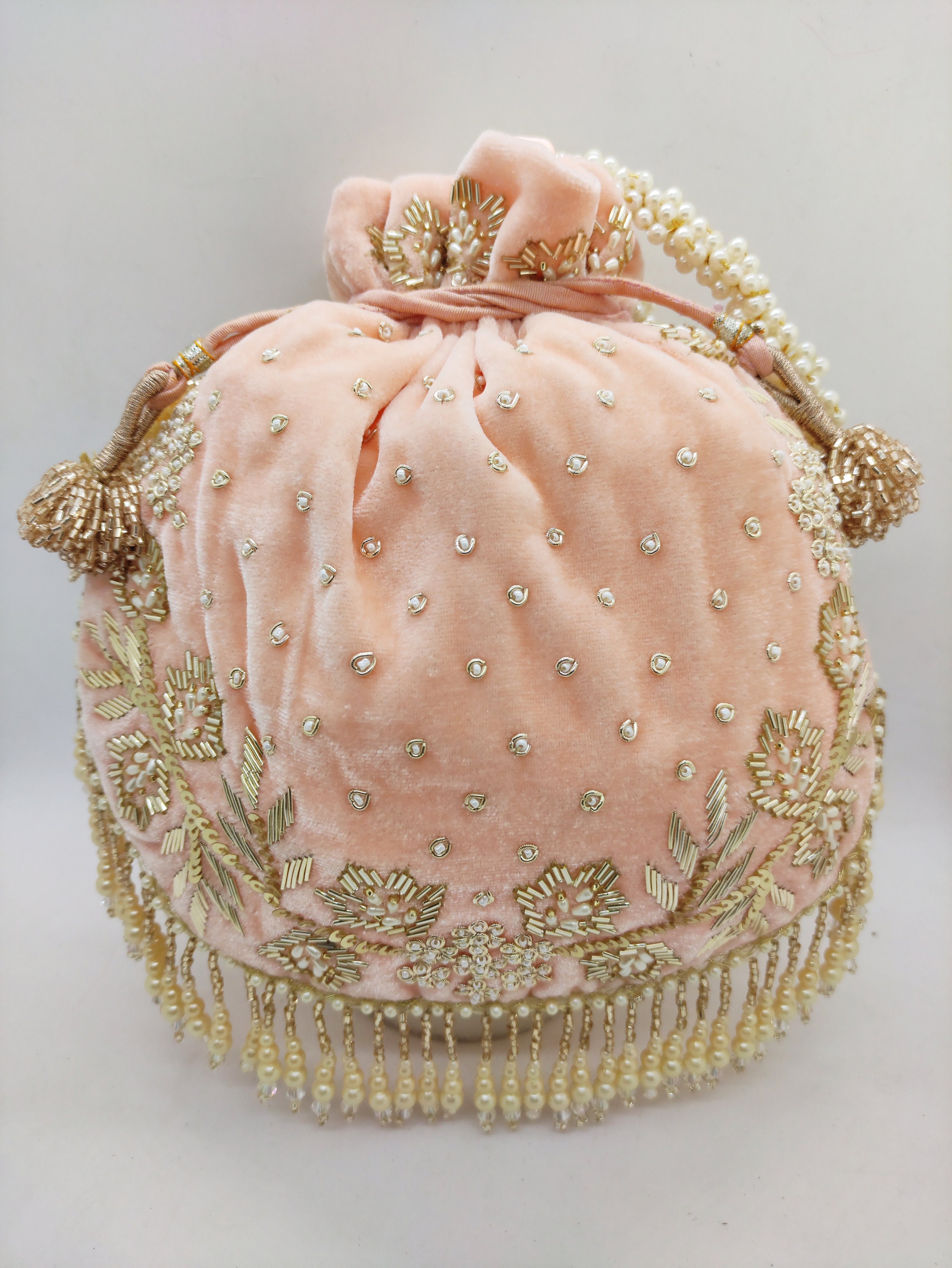 Velvet fabric sequin pearl flower embroider bling evening | Etsy