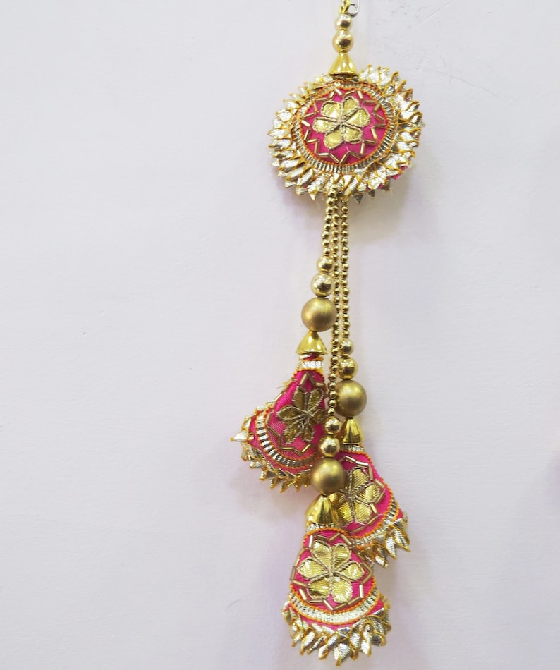 Decorative Pink Gold Gota Patti Hand Embroidered Traditional - Etsy