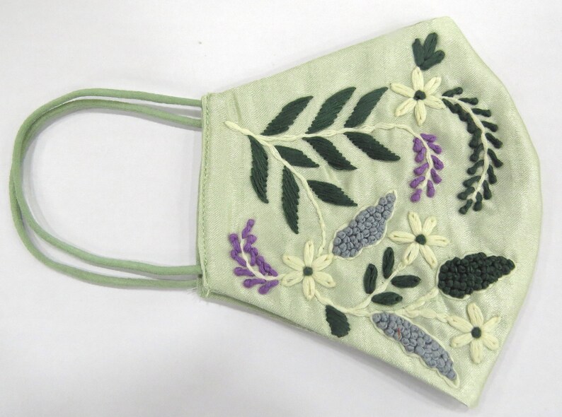 Exclusive Floral Texture Thread Embroider Artisian Handmade - Etsy