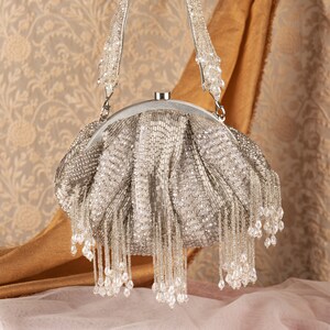 Beautifully Handcrafted Woman Formal Clutch Purse, Hand Beaded Luxury ...