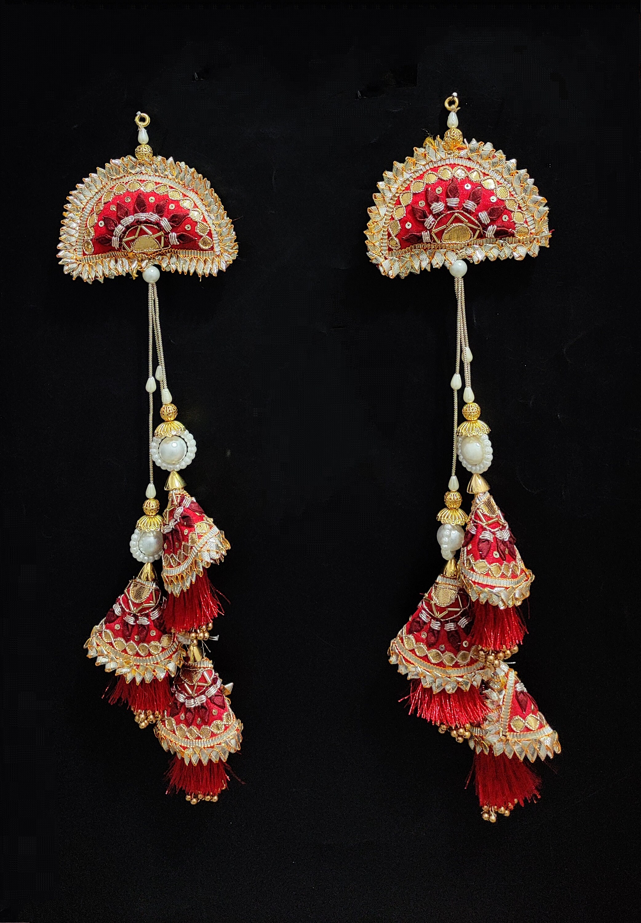 Traditional Indian Gota Patti Embellish Half Moon Applique - Etsy