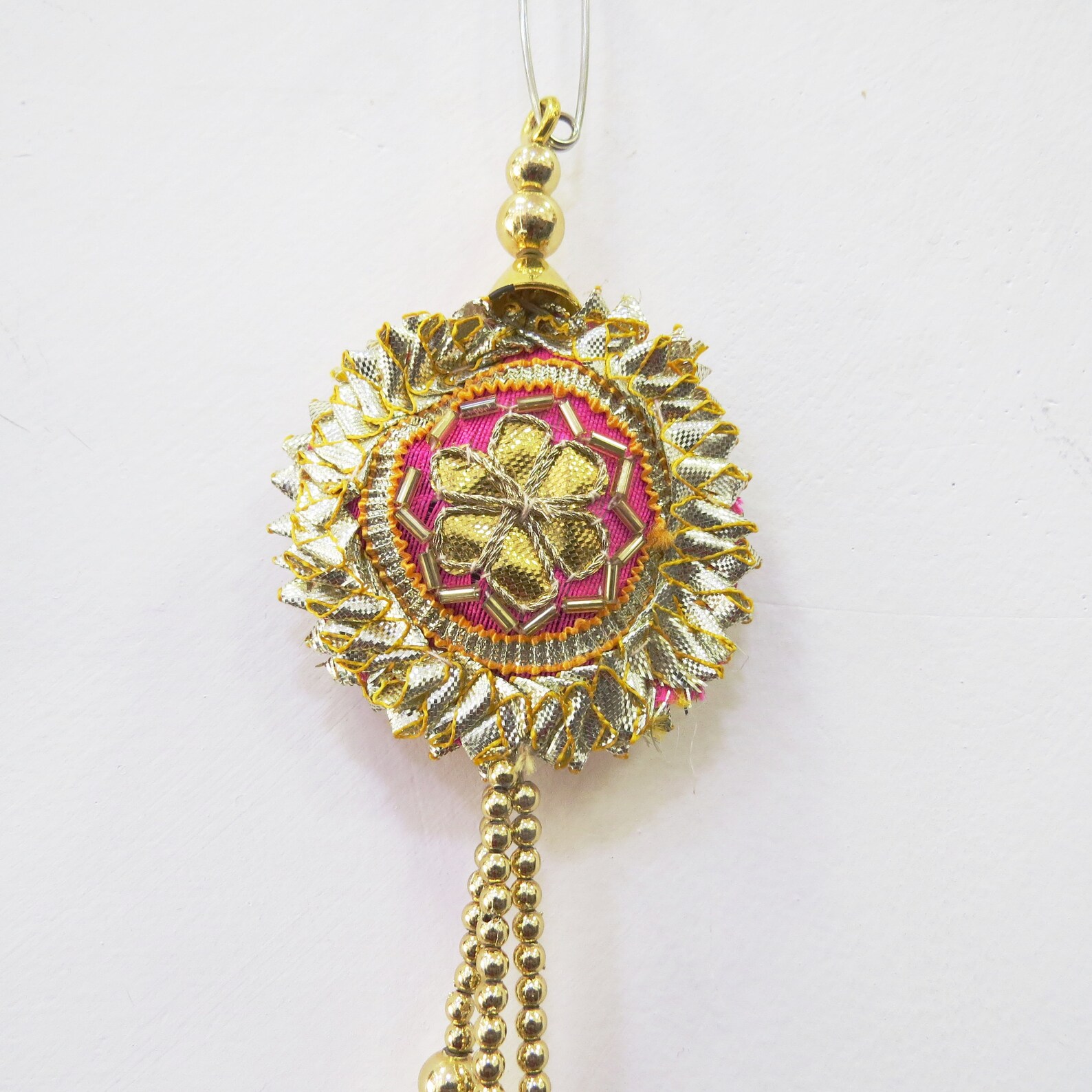 Decorative Pink Gold Gota Patti Hand Embroidered Traditional - Etsy