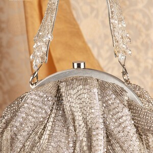 Beautifully Handcrafted Woman Formal Clutch Purse, Hand Beaded Luxury ...