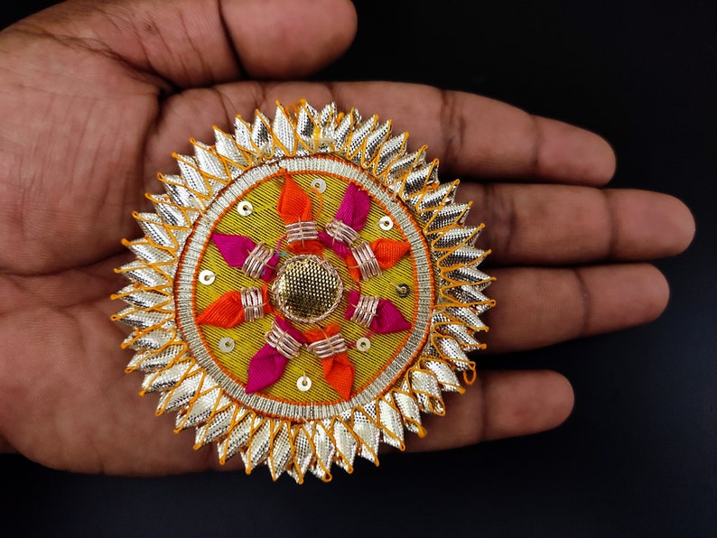 4 Multi Color Flower Texture Zardosi Gota Patti | Etsy