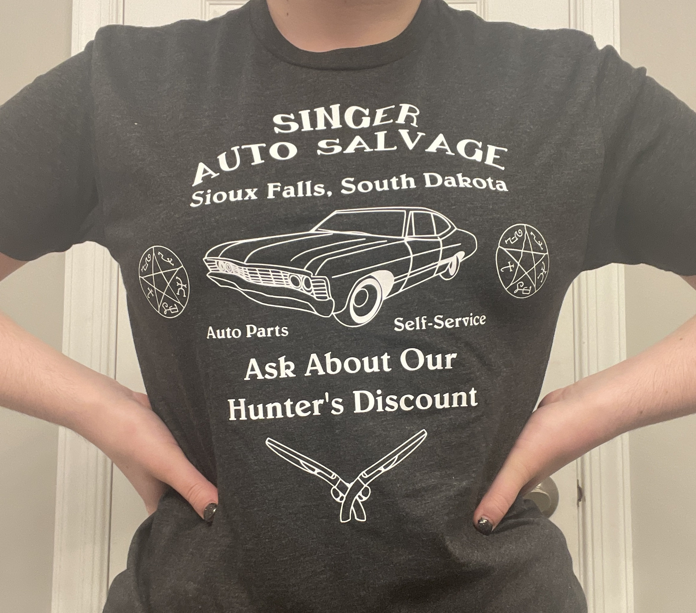 Supernatural Bobby Singer "singer Auto Salvage" T-shirt - Etsy