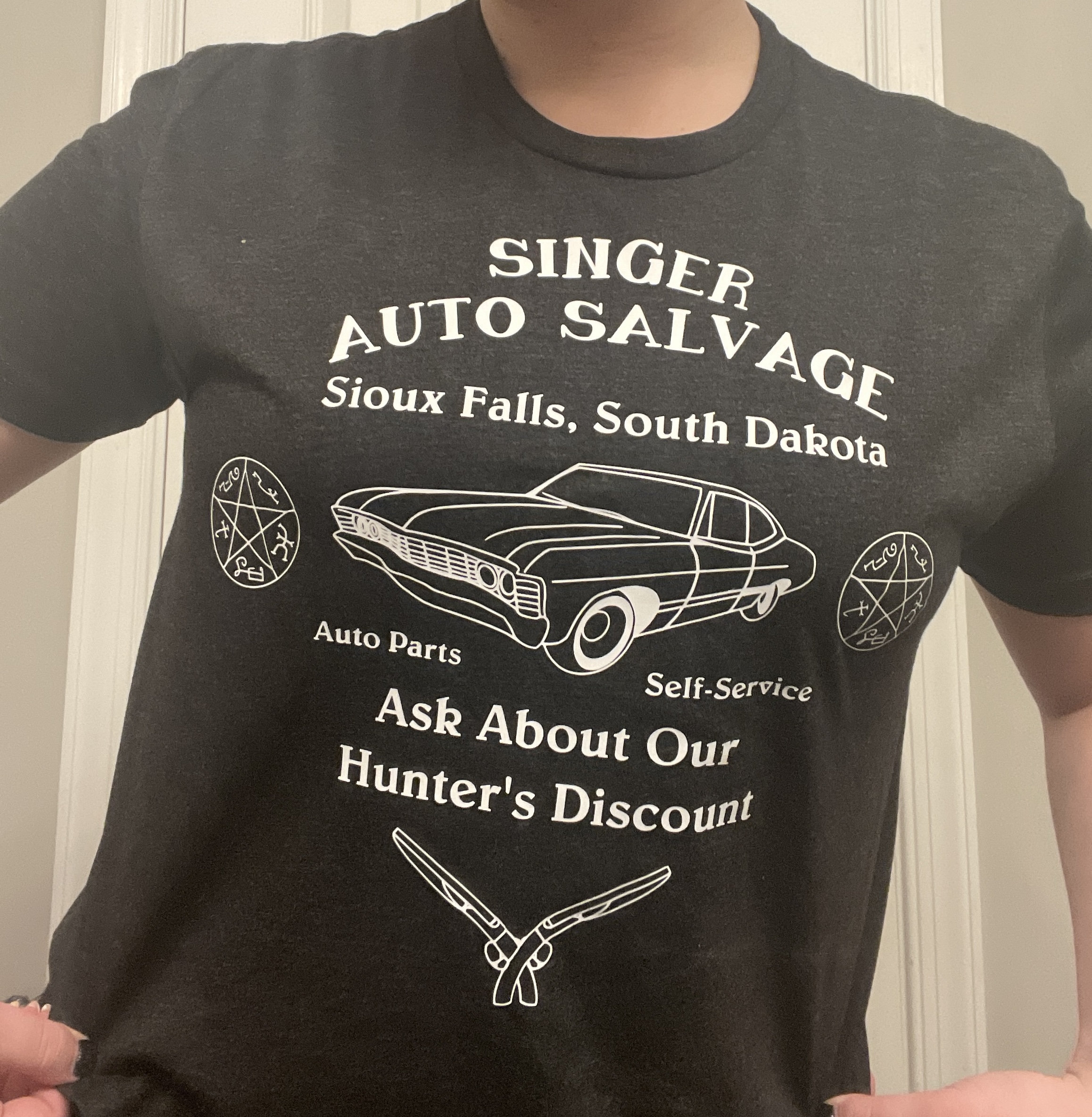 Supernatural Bobby Singer "singer Auto Salvage" T-shirt - Etsy