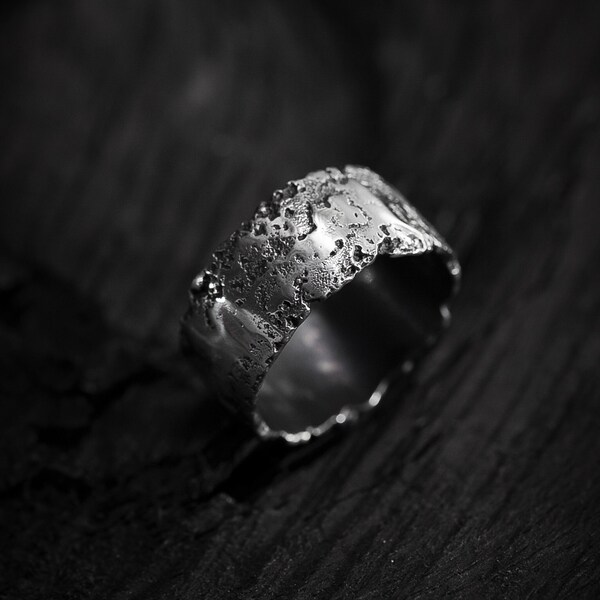 Cast Silver Ring - Etsy