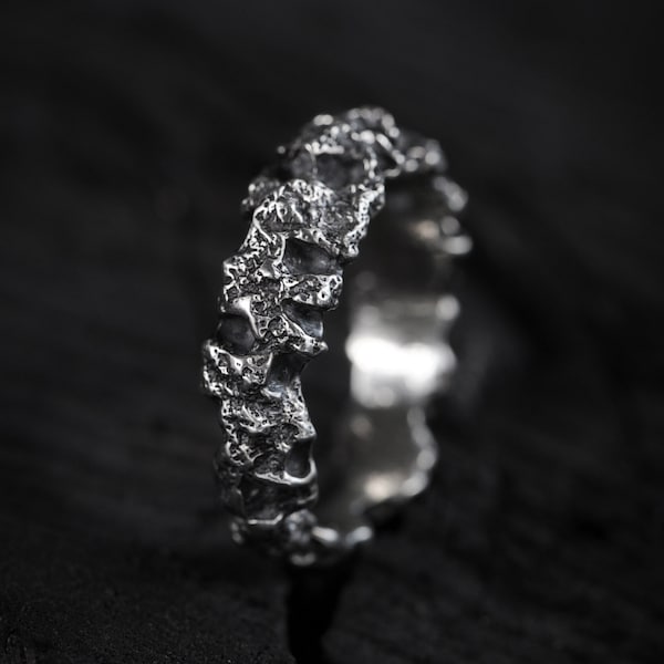 Cast Silver Ring - Etsy