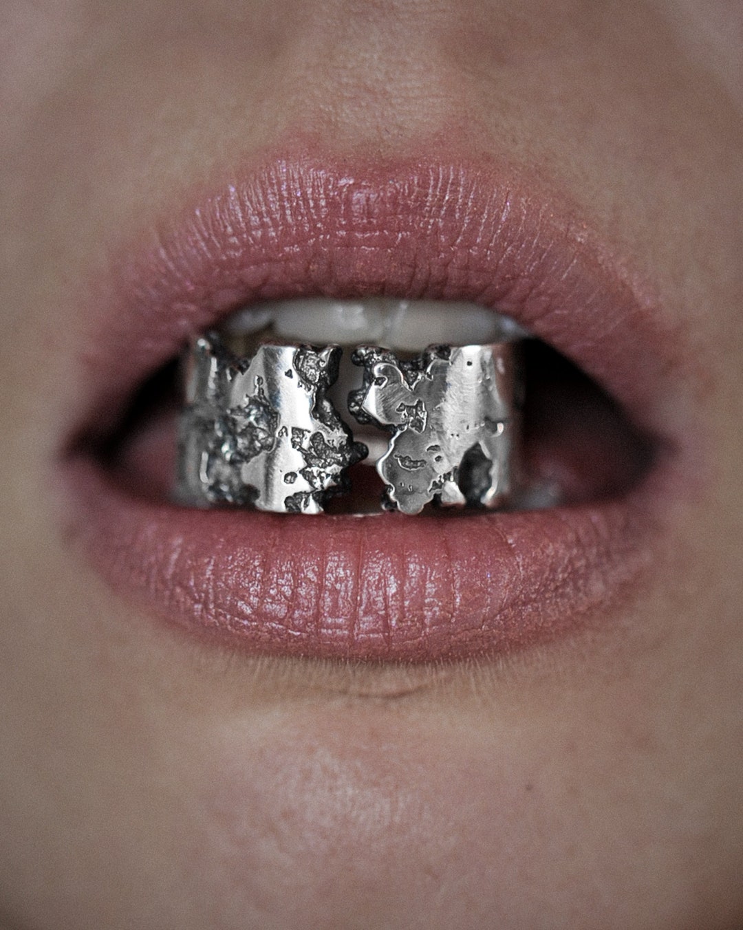 Chunky,heavy, Unique Silver Ring.sand Cast,textured,wide Ring Band.men ...