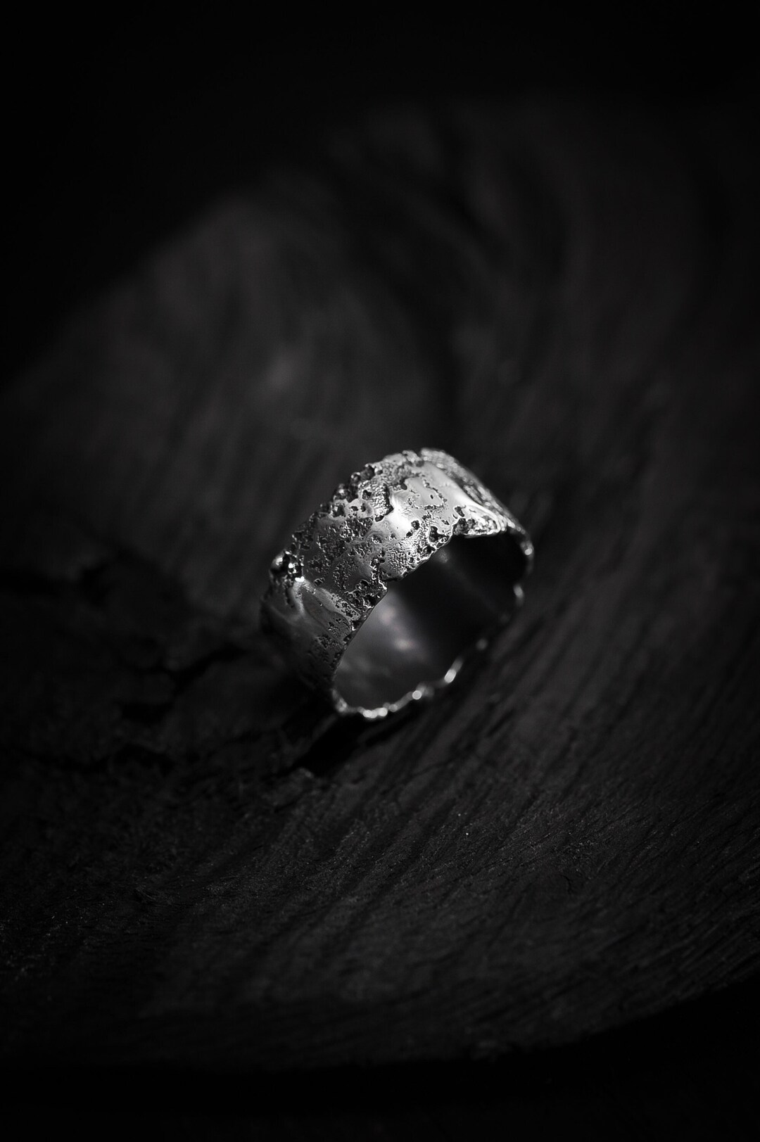 Handmade, Sand Cast Silver Ring.sand Textured.minimalist, Raw ...