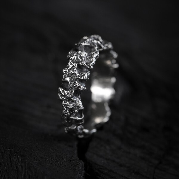 Cast Silver Ring - Etsy