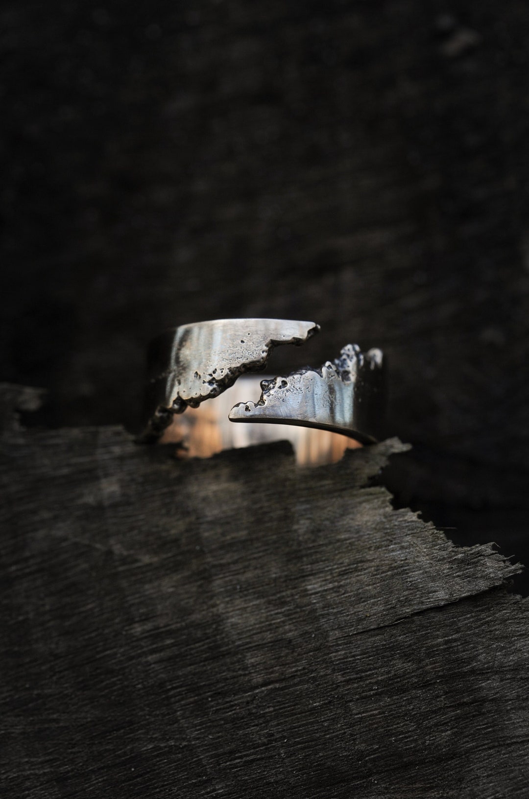 Bronze "cracked" Ring Ver 2. Heavy, Cracked, Chunky Bronze Ring ...