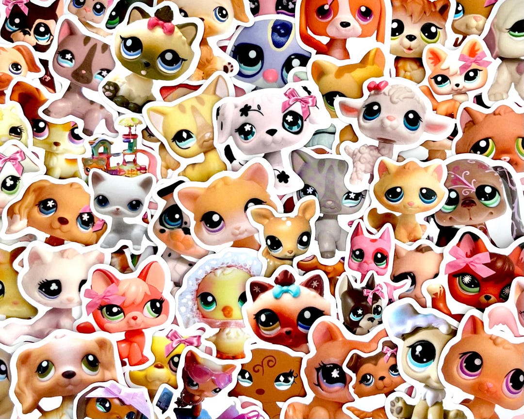 Littlest Pet Shop LPS Stickers - Assorted Set of 5 Stickers - Etsy