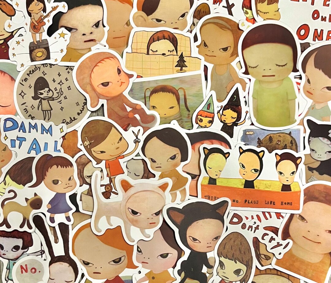 Yoshimoto Nara Stickers - Assorted Set of 5 Stickers - Etsy