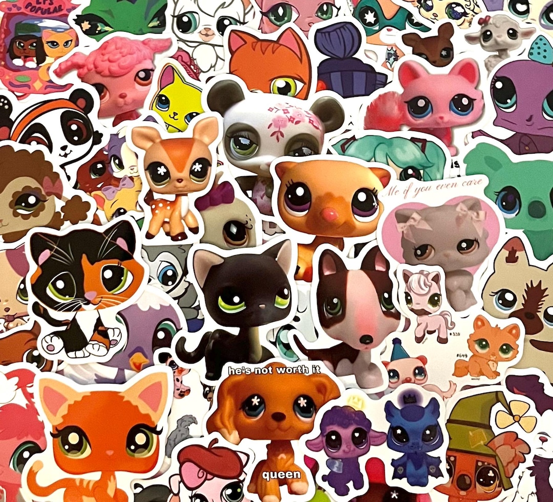 Littlest Pet Shop LPS Stickers - Assorted Set of 5 Stickers - Etsy