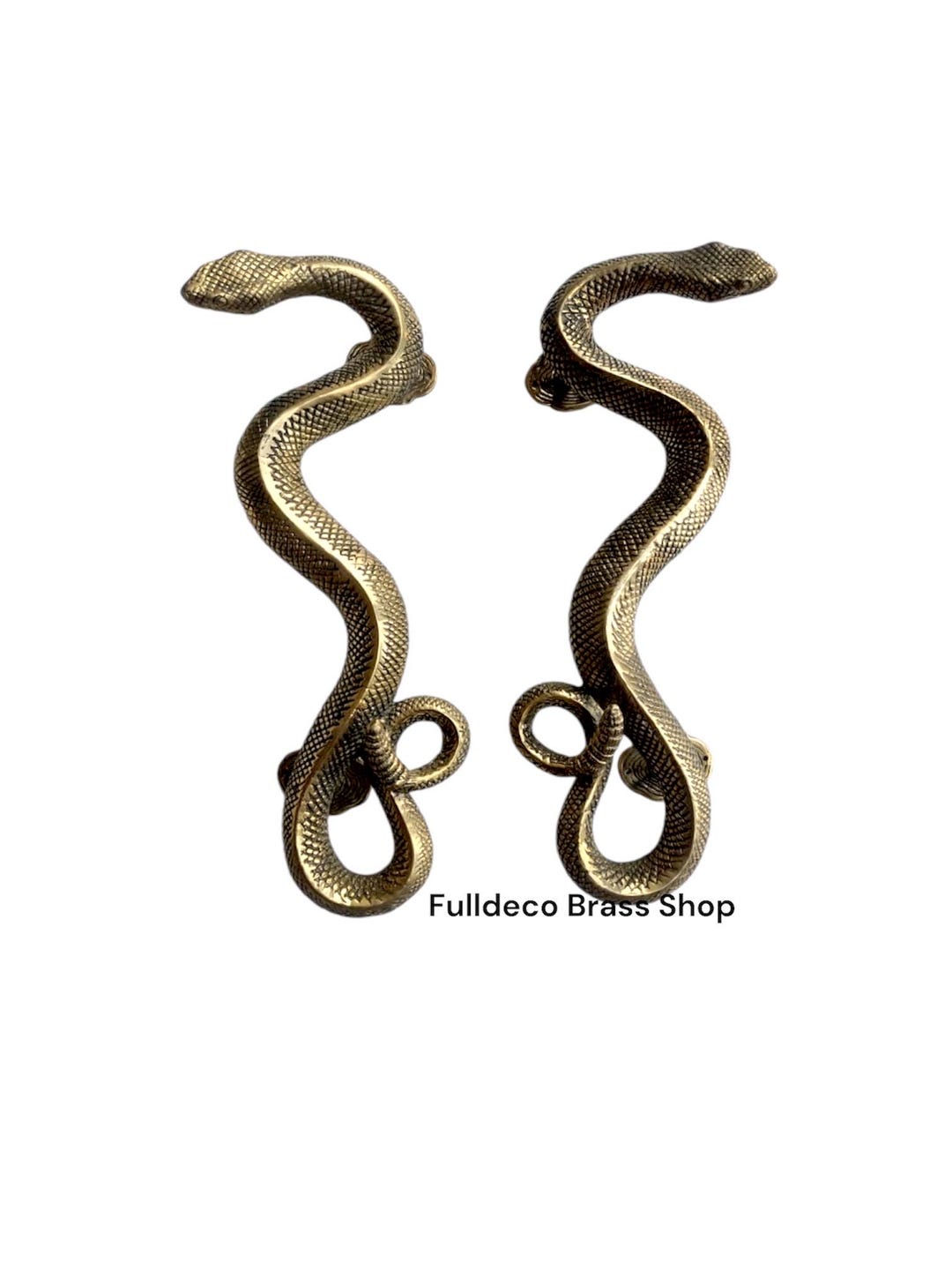 Brass Snake Door Handle - Brass Cobra Door Handle - Giant Snake Door ...