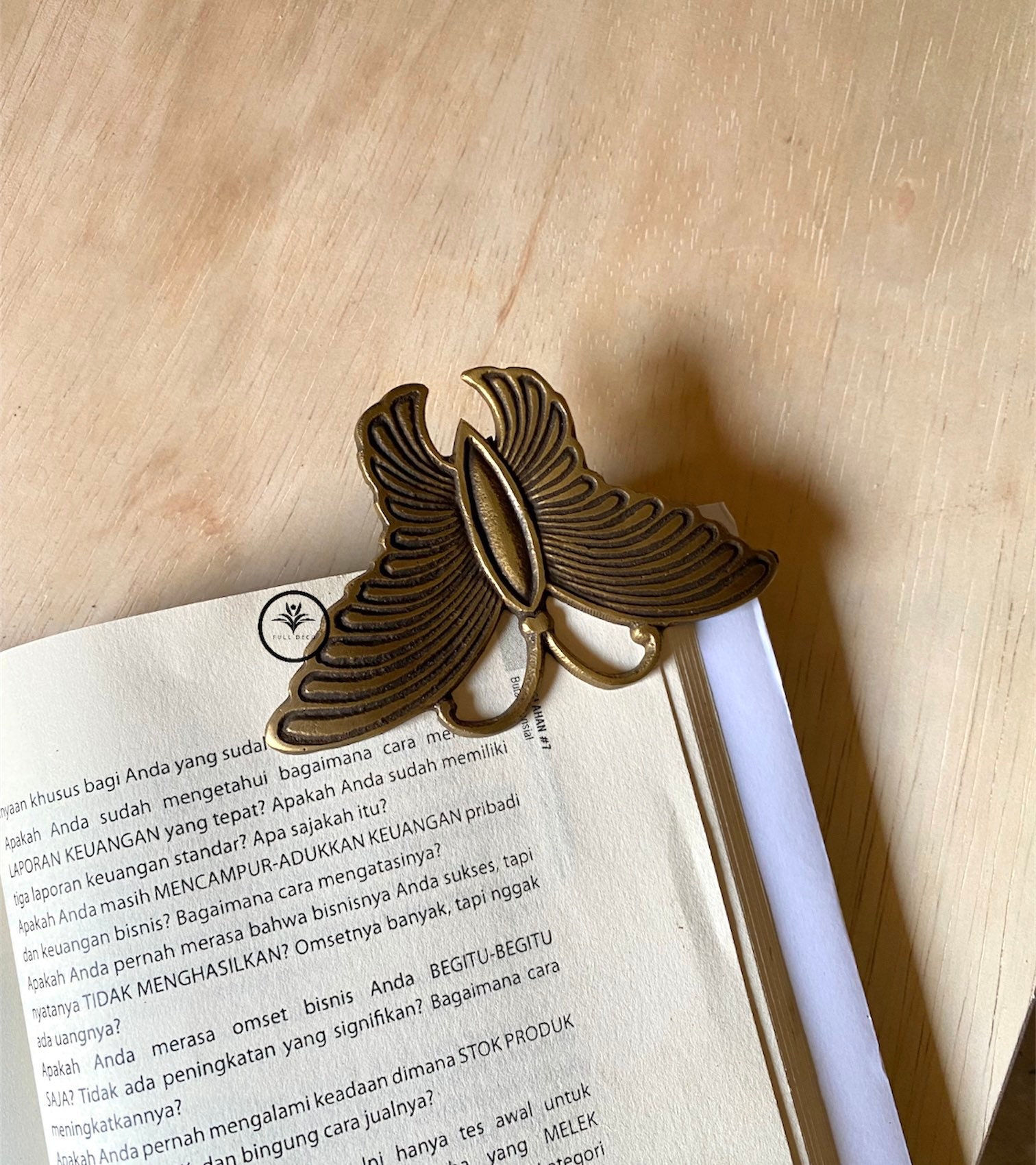 2 Items Butterfly Wall & Paper Clip Brass Butterfly Clam Paper Brass ...