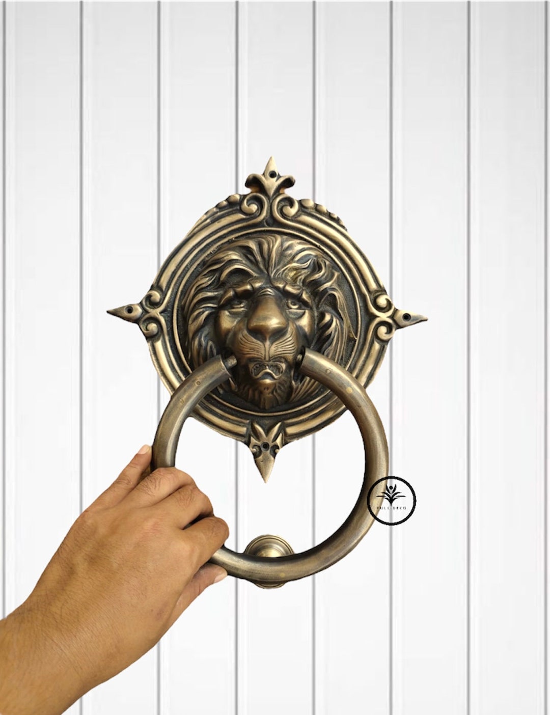 Lion King Brass Door Knocker - Brass Lion Door Knocker - Etsy